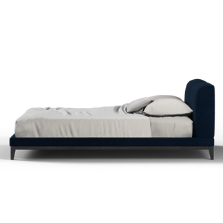 Infinity Double Bed in Grey Linen | Double Beds | Bedspoke